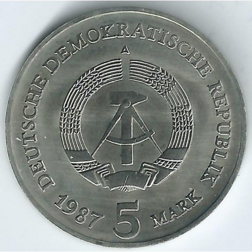 Germany - GDR 5 mark, 1987 - World Wide Coins - Coin value